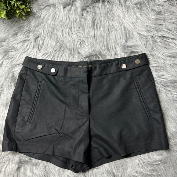 Zara | Shorts | Zara Womens Black Mini Elegant Short | Poshmark